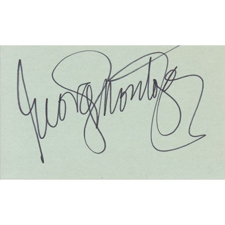George Montgomery Autograph Signature Card