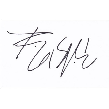 Billy Idol Autograph Signature Card
