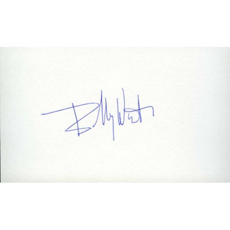 Billy Wirth Autograph Signature Card