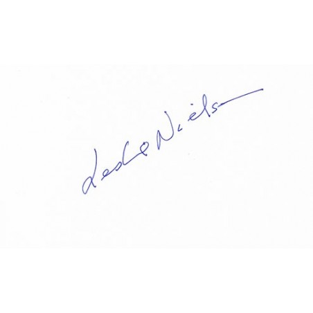 Leslie Nielsen Autograph Signature Card
