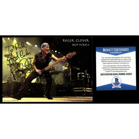 Roger Glover Signature Autograph Card