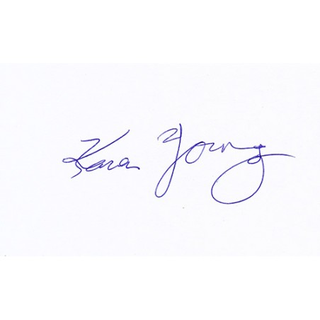 Karen Young Autograph Signature Card