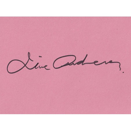 Julie Andrews Autograph Signature Card