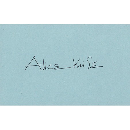Alice Krige Autograph Signature Card