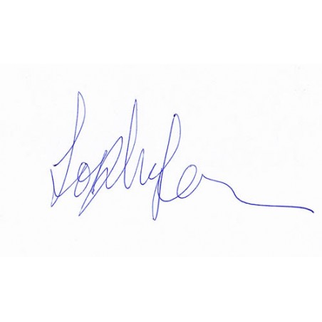Sophia Loren Autograph Signature Card