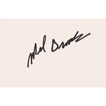 Mel Brooks Autographed Card